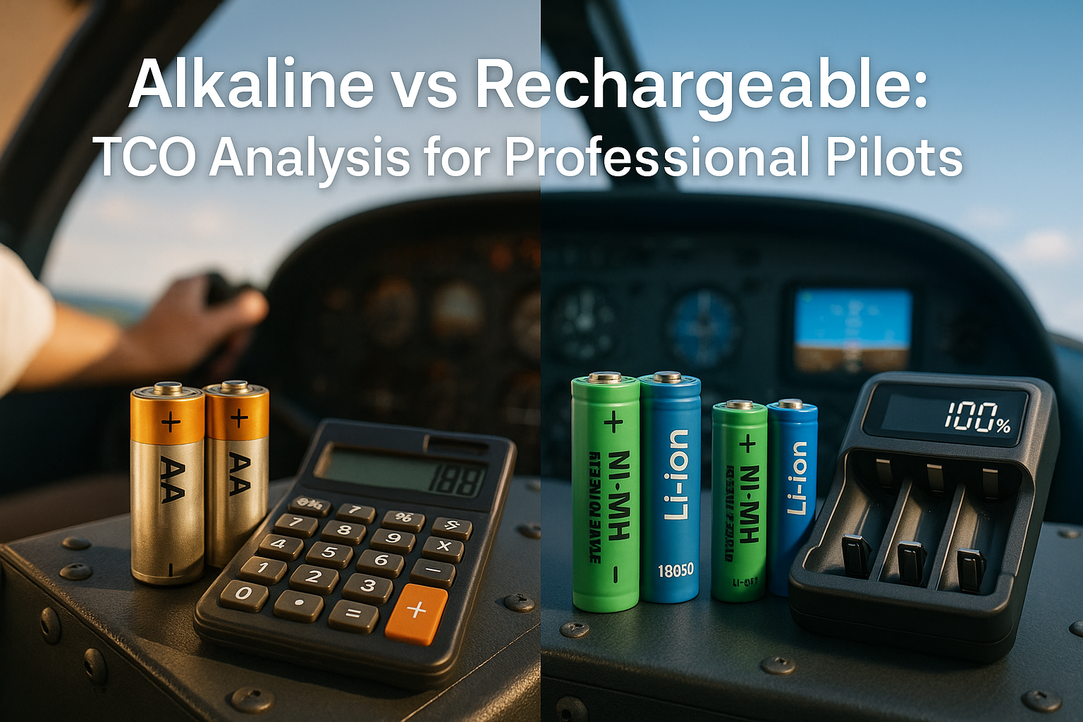 Alkaline vs Rechargeable: TCO Analysis for Professional Pilots