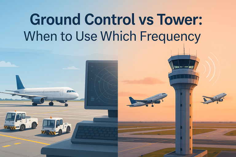 Ground Control vs Tower: When to Use Which Frequency Guide