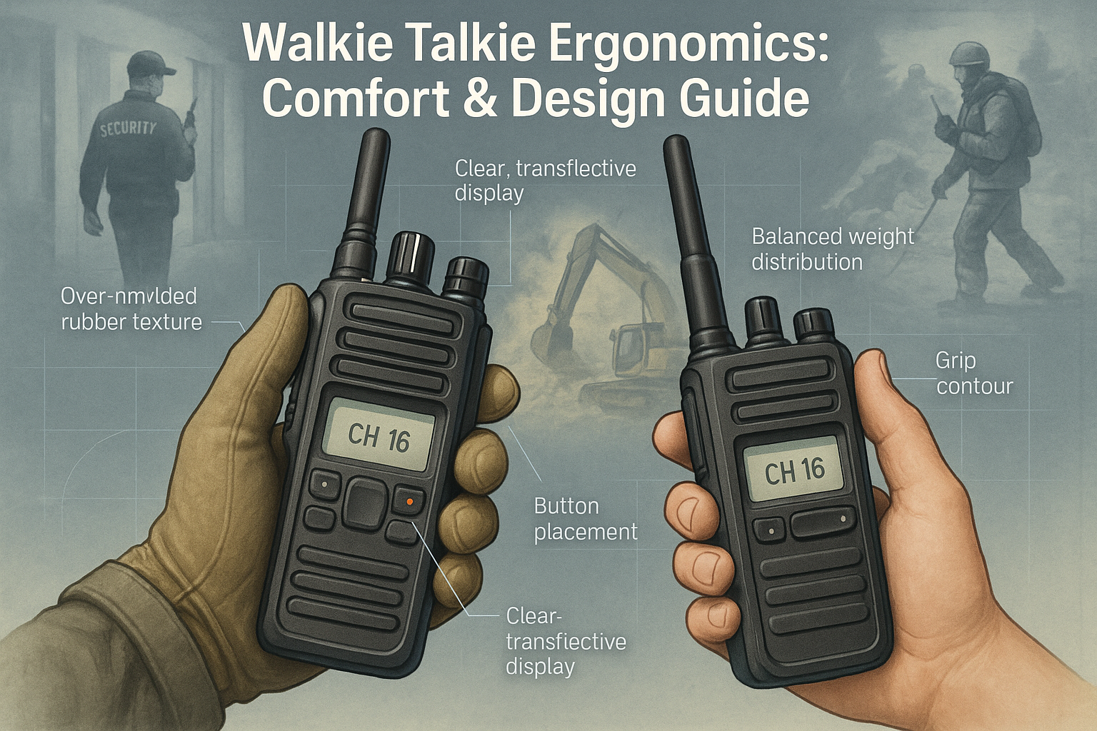 Walkie Talkie Ergonomics: Comfort & Design for Every User