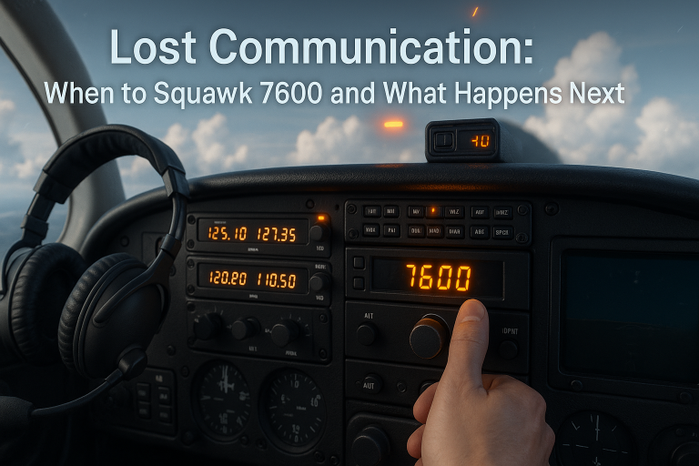 Lost Communication: When to Squawk 7600 & What Happens Next