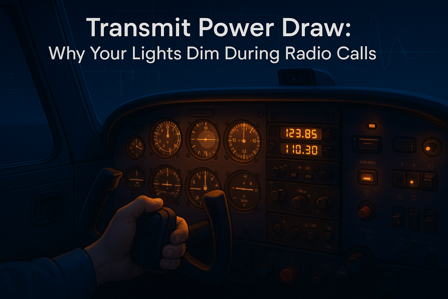 Transmit Power Draw: Why Your Lights Dim During Radio Calls